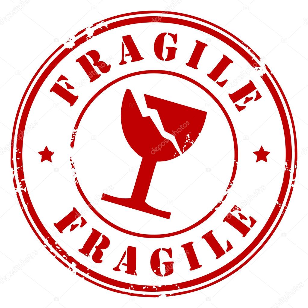 Fragile stamp — Stock Vector © _fla #12583307