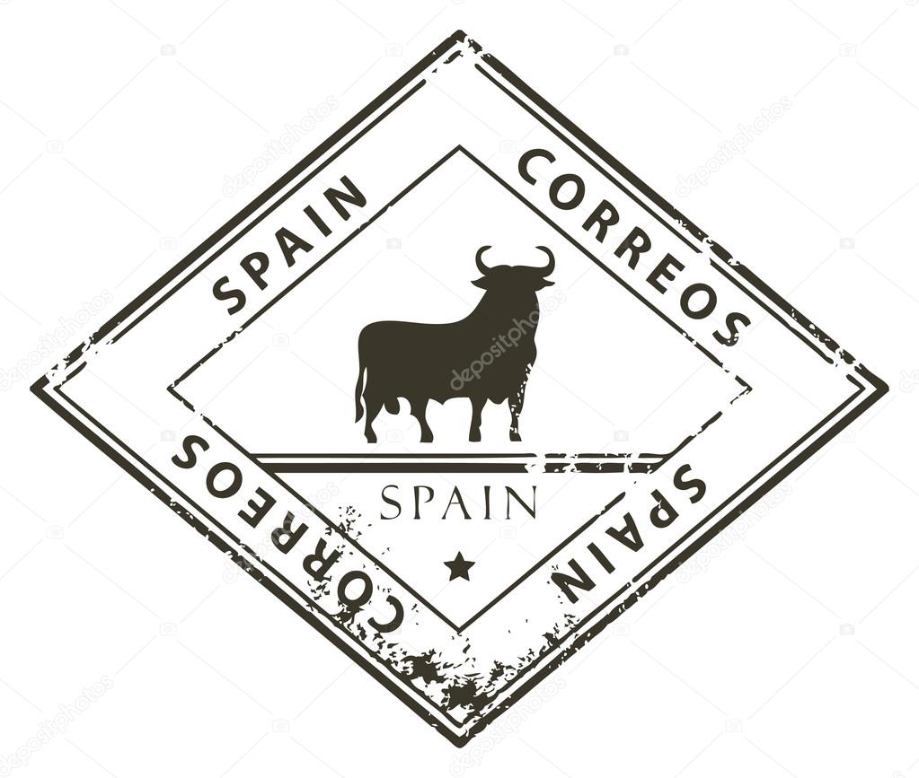 Spain stamp — Stock Vector © _fla #12859109