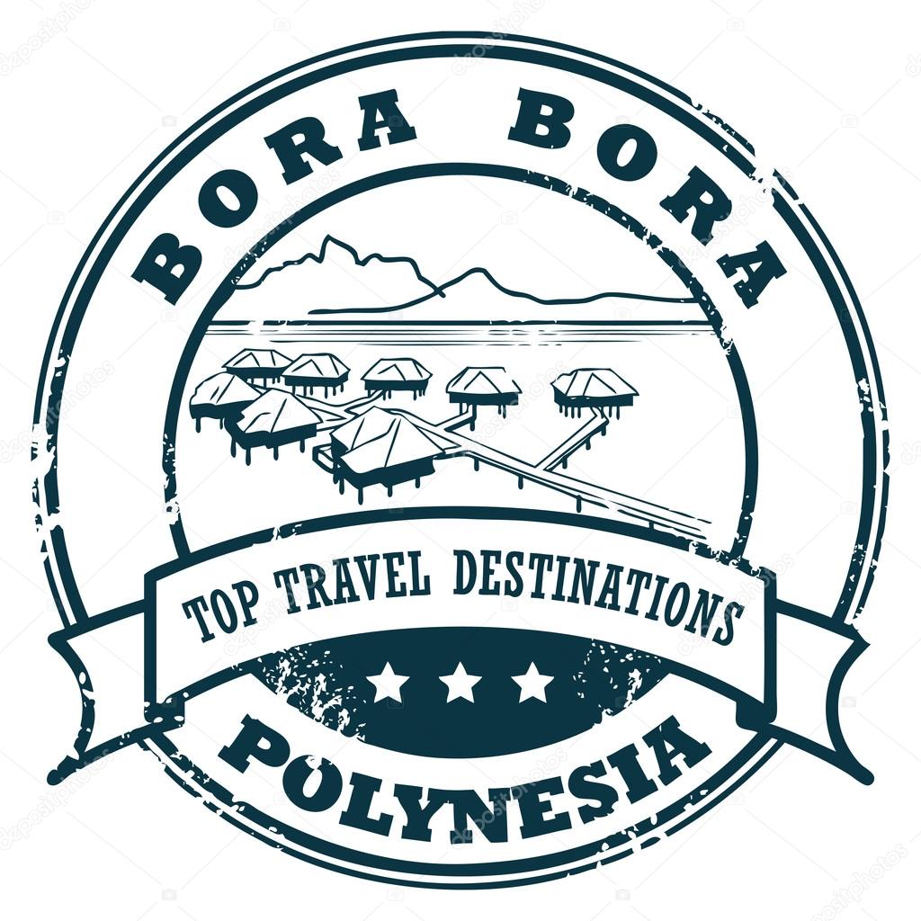 Bora Bora stamp Stock Vector Image by ©_fla #13136608
