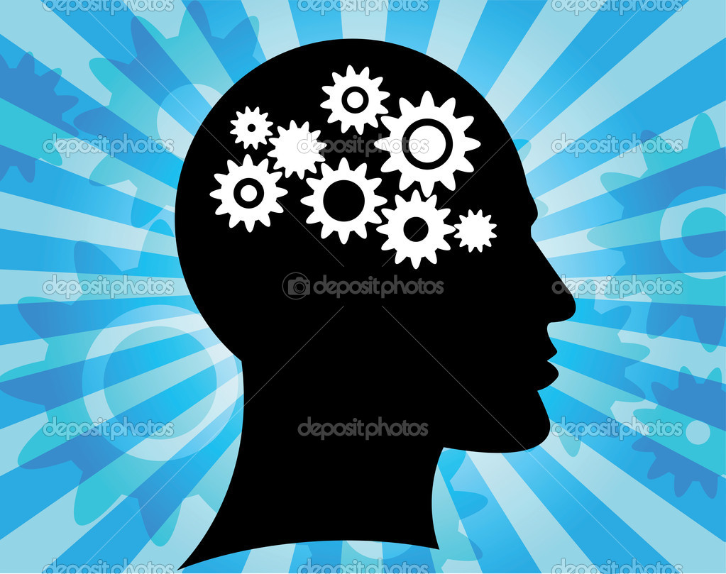 Cogs in the head — Stock Vector © _fla #13268060