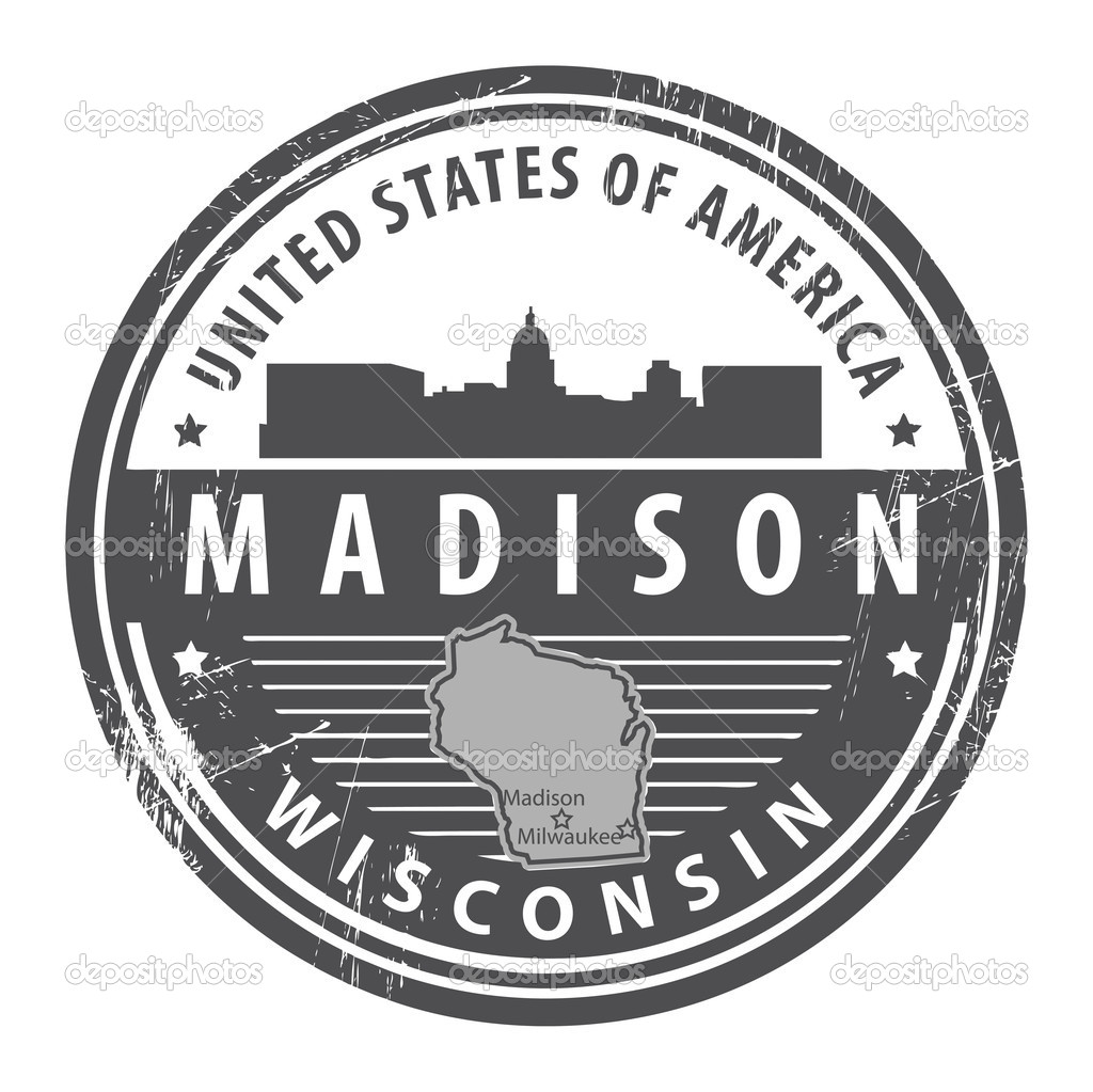 Wisconsin, Madison stamp Stock Vector Image by ©_fla #14572025