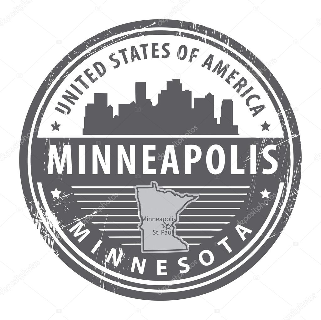 Minnesota, Minneapolis stamp Stock Vector Image by ©_fla #15322813