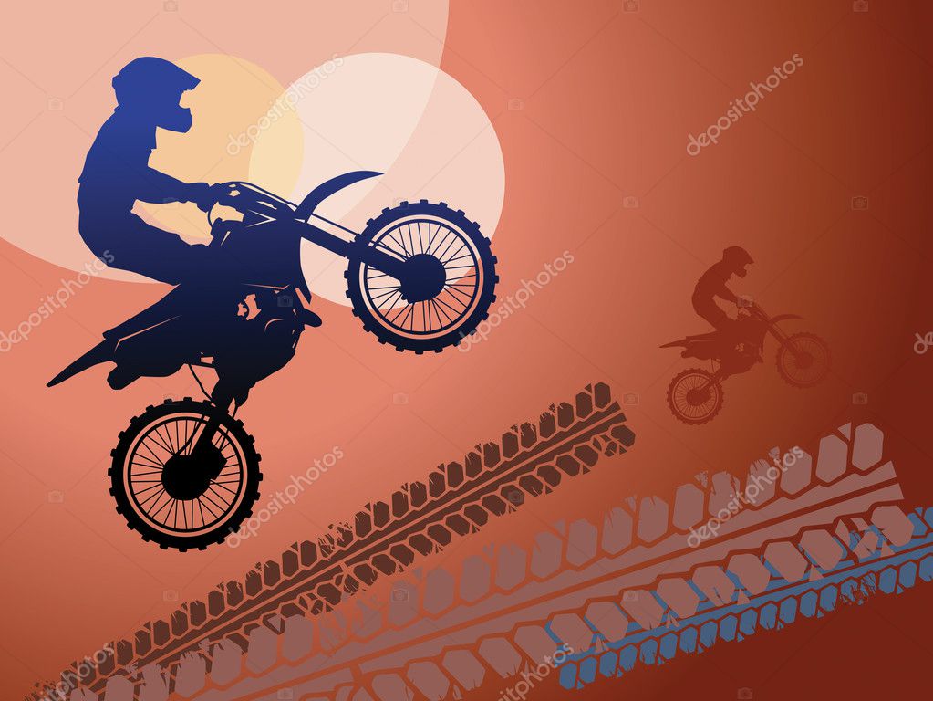 Motocross background Stock Vector Image by ©_fla #16765303