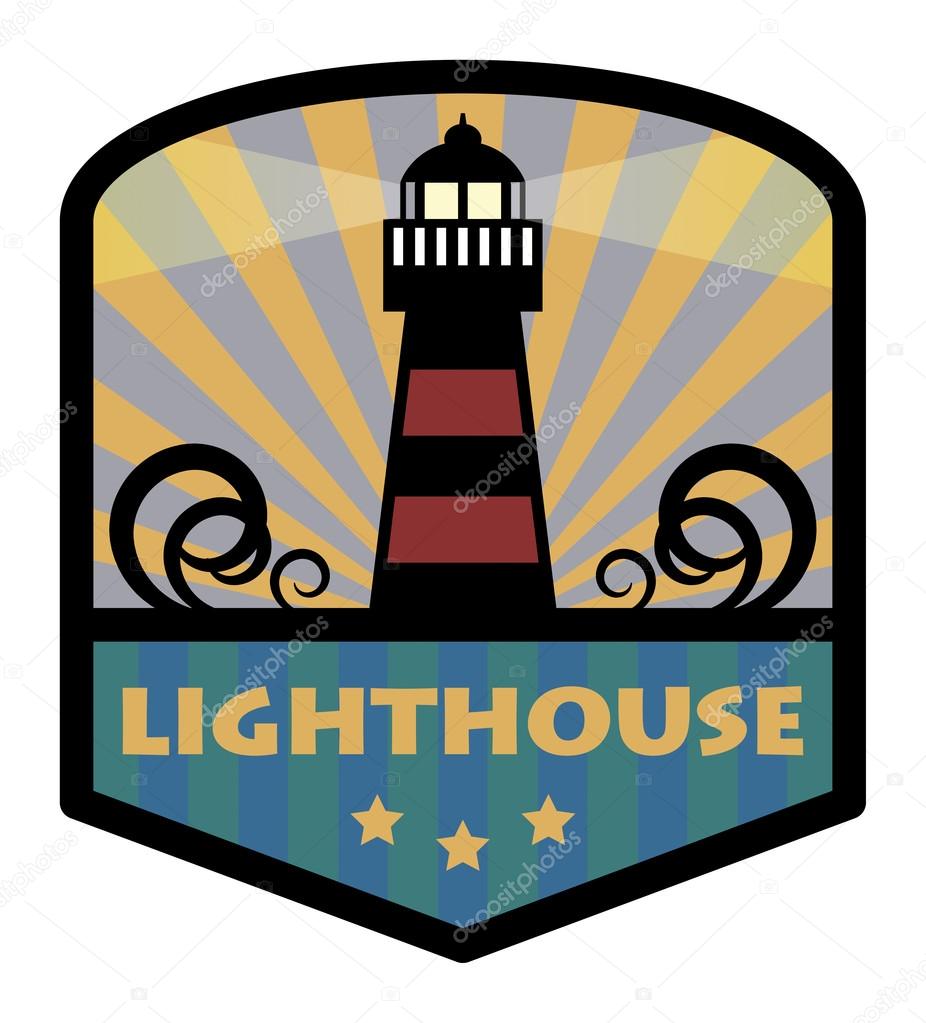 Label with lighthouse Stock Vector Image by ©_fla #16765719