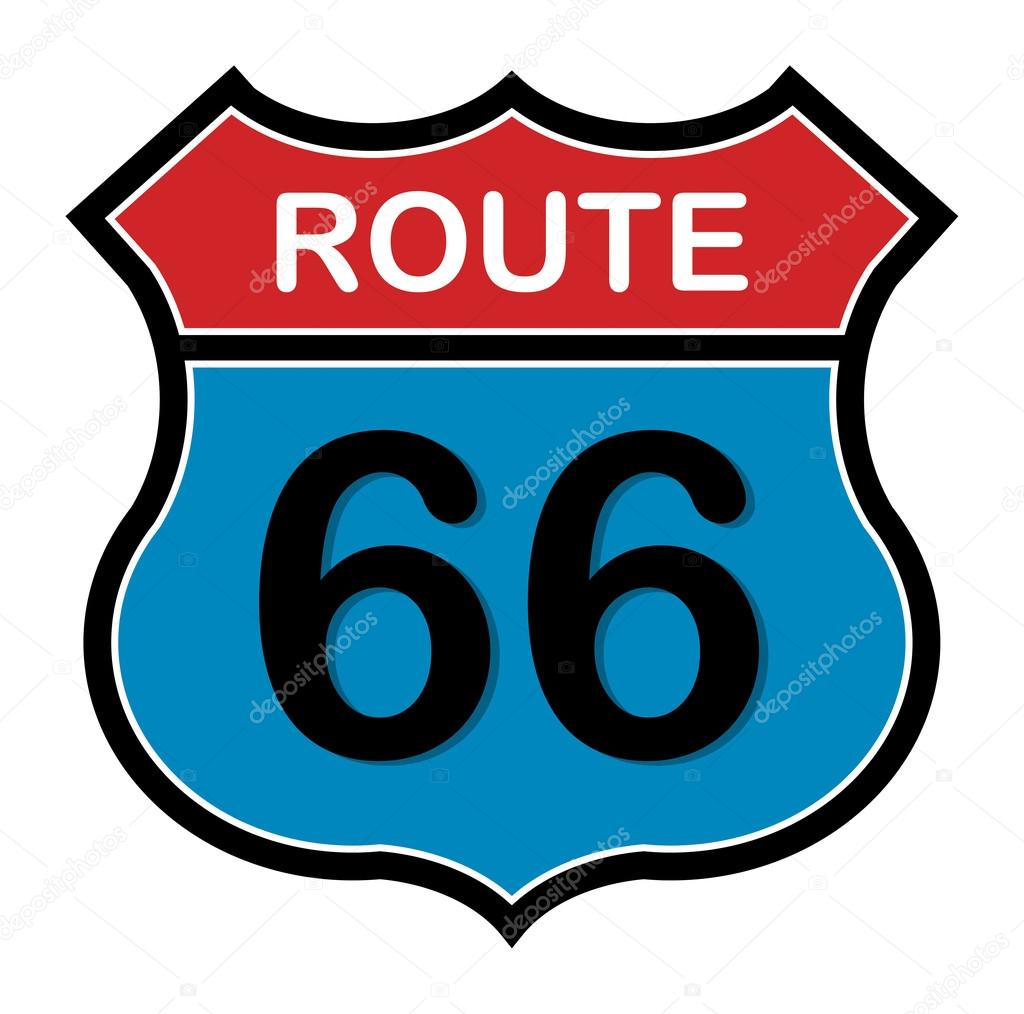 Route 66 sign Stock Vector Image by ©_fla #16909565