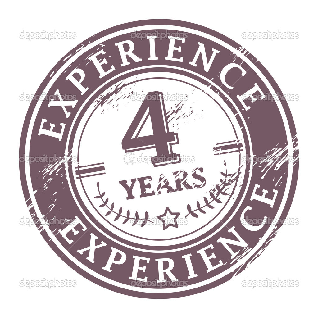 4 años de experiencia Vector de stock por ©_fla 16933069