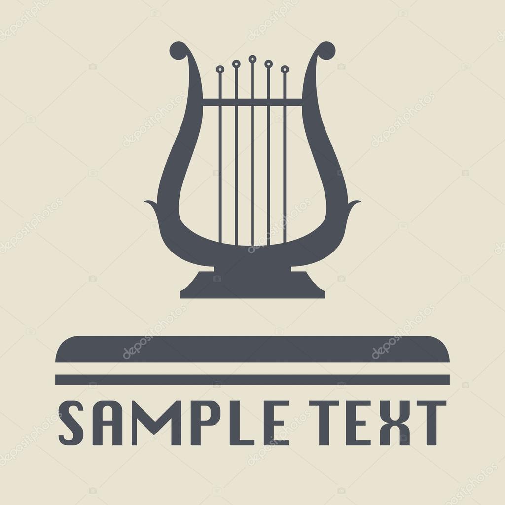 Lyre icon or sign Stock Vector by ©_fla 41414065