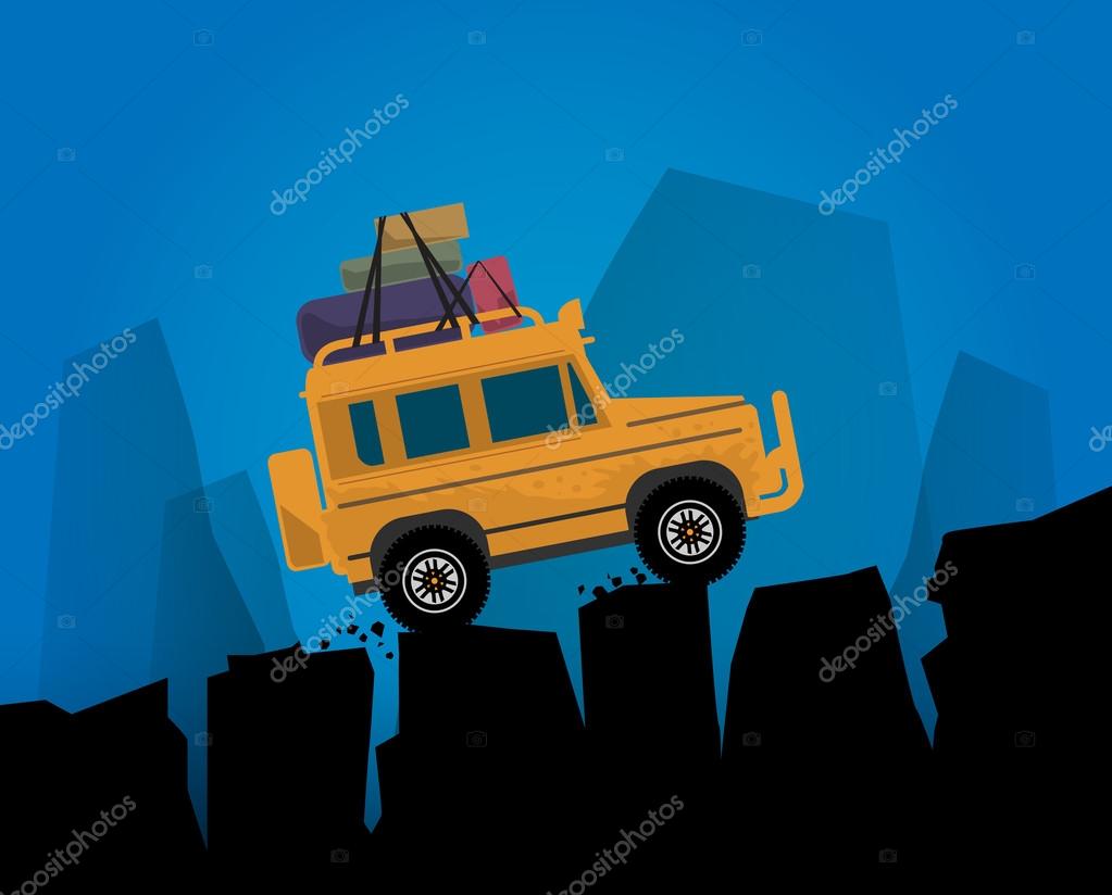 Off-road vehicle abstract background Stock Vector Image by ©_fla #44442445