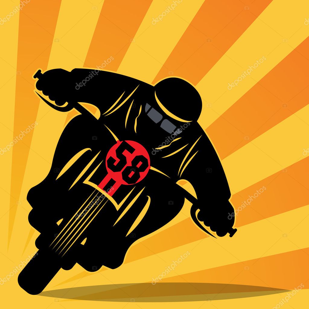 Vintage Motorcycle race background Stock Vector Image by ©_fla #45324147