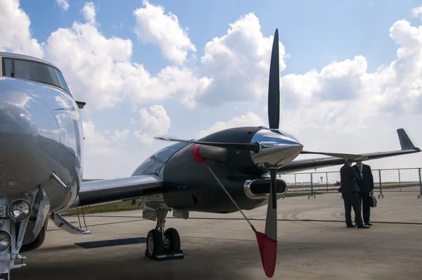 Small airplane in Kathmandu airport, Nep — Stock Photo © azotov #1213278