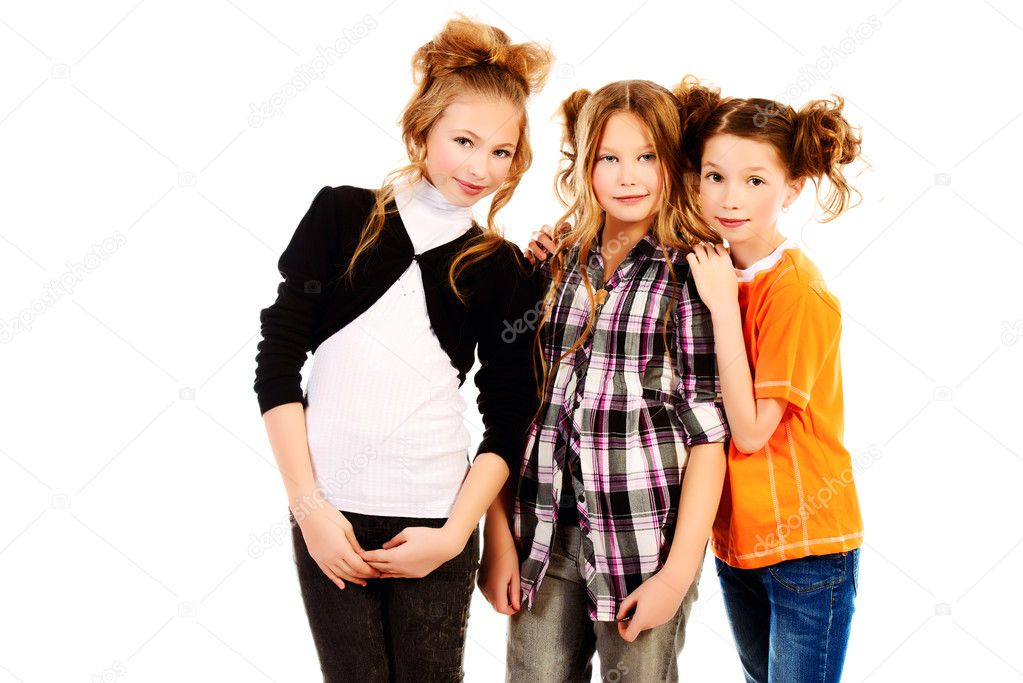 Three girls — Stock Photo © prometeus #46632781