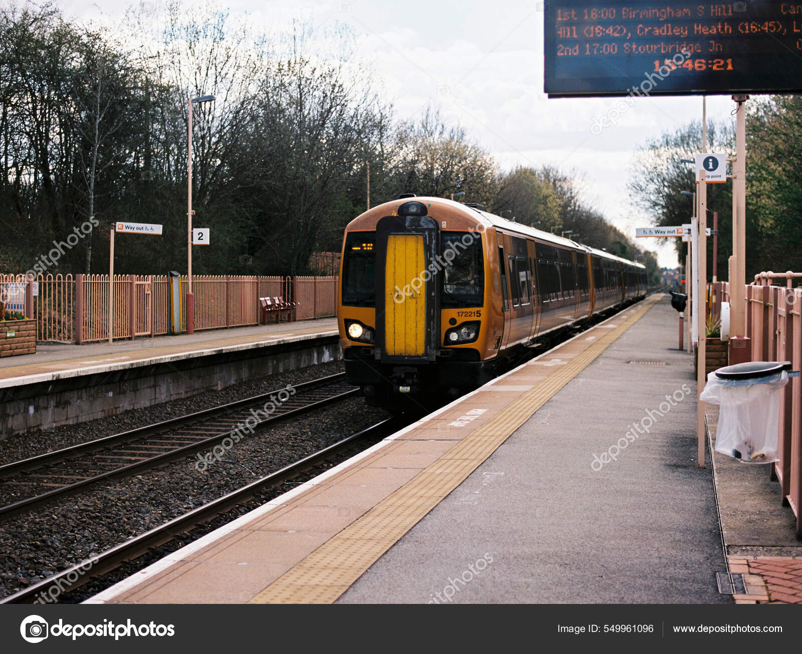 British Rail Rural Railway Station Warwickshire England Station ...