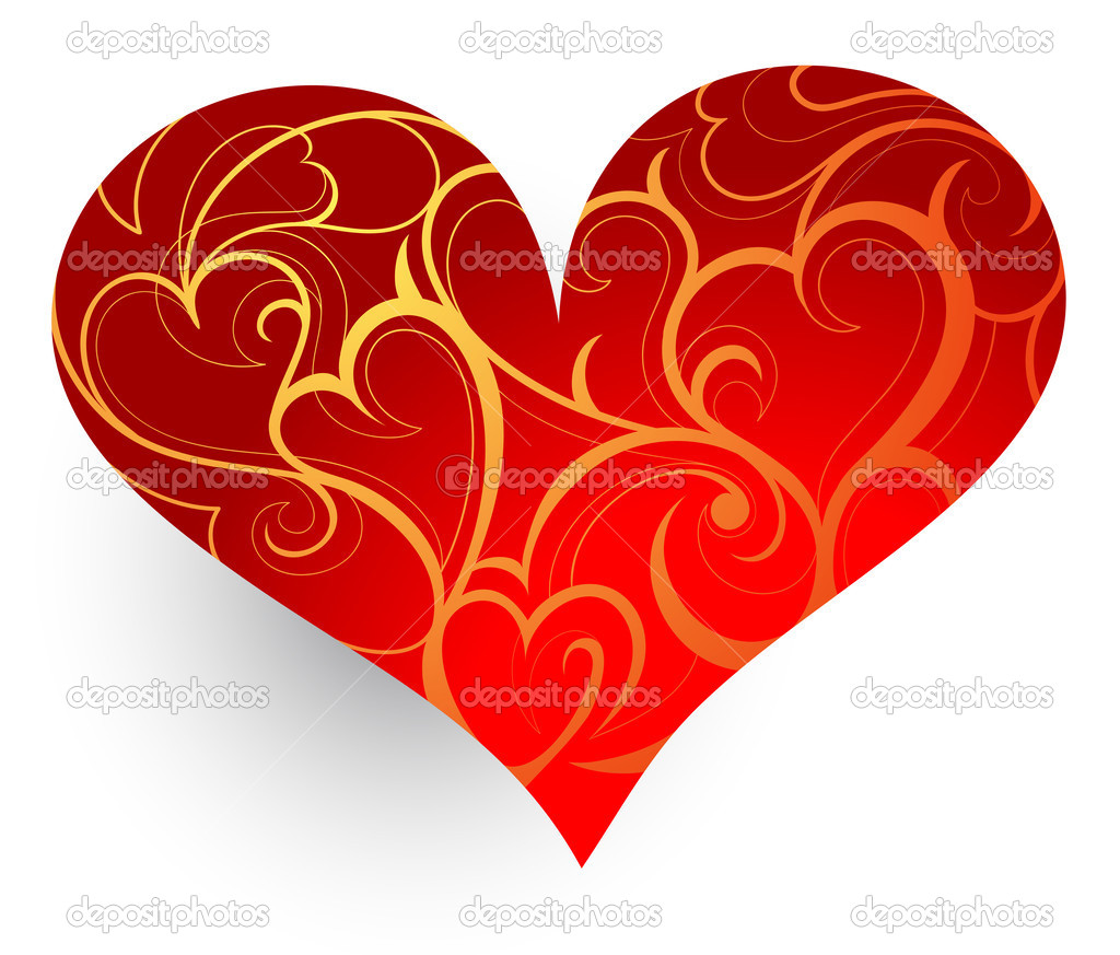 Decorative heart shape Stock Vector Image by ©akv_lv #35814567
