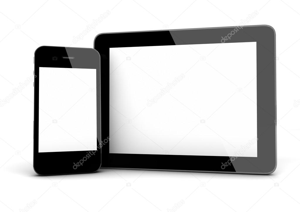 Smart phone and tablet — Stock Photo © georgejmclittle #14051996