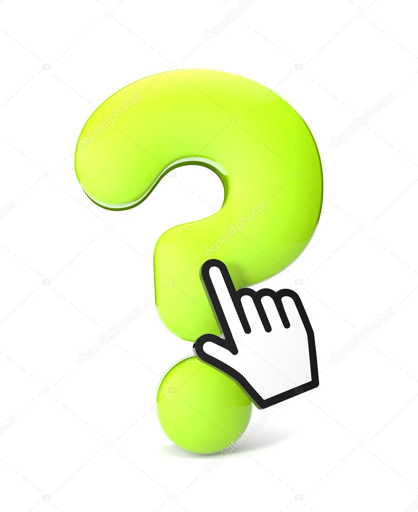Green Question Mark Clip Art
