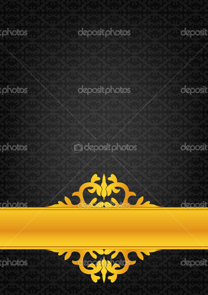Black decorative paper Stock Vector by ©baser #12300416
