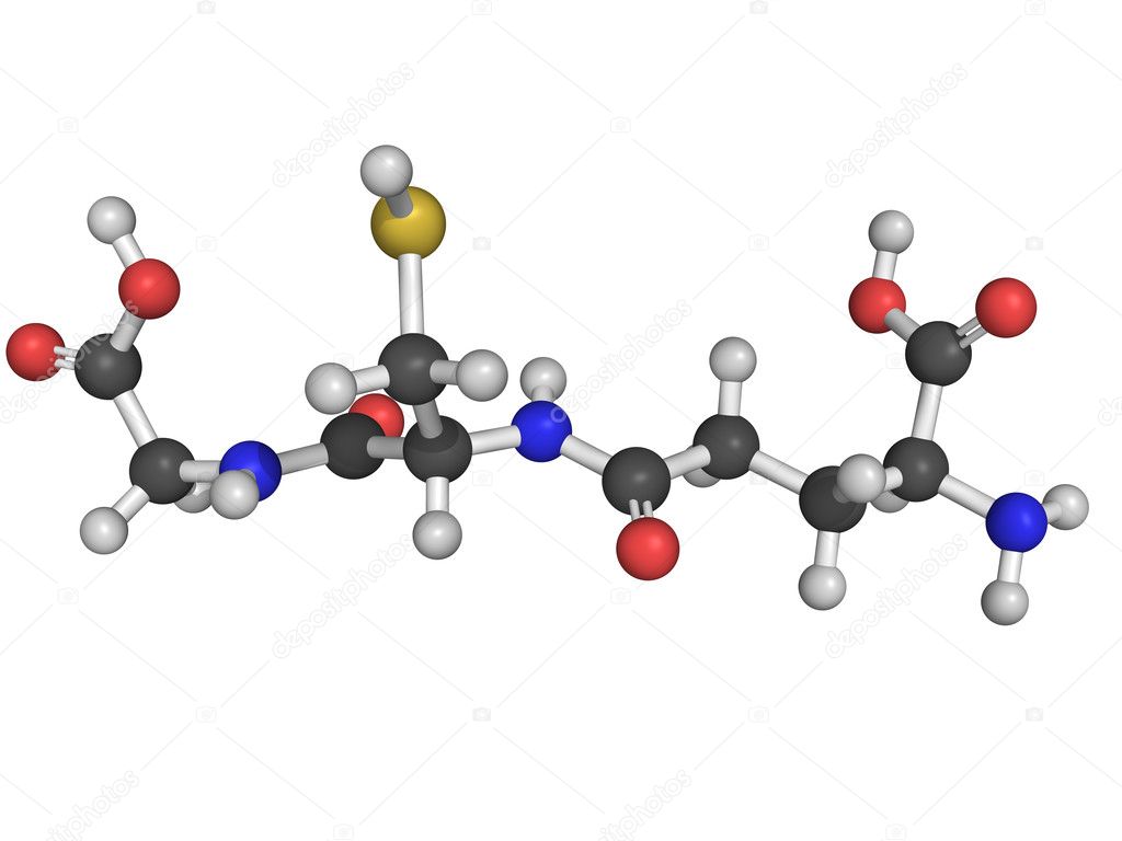Chemical structure of glutathione — Stock Photo © ibreakstock #33746681