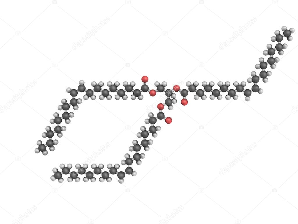 modelo 3d de molécula de trioleína 2022