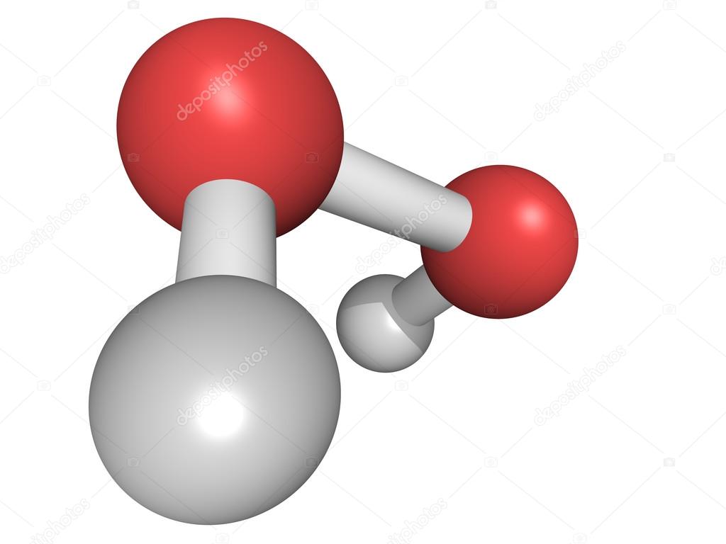 Hydrogen Peroxide Molecule Diagram