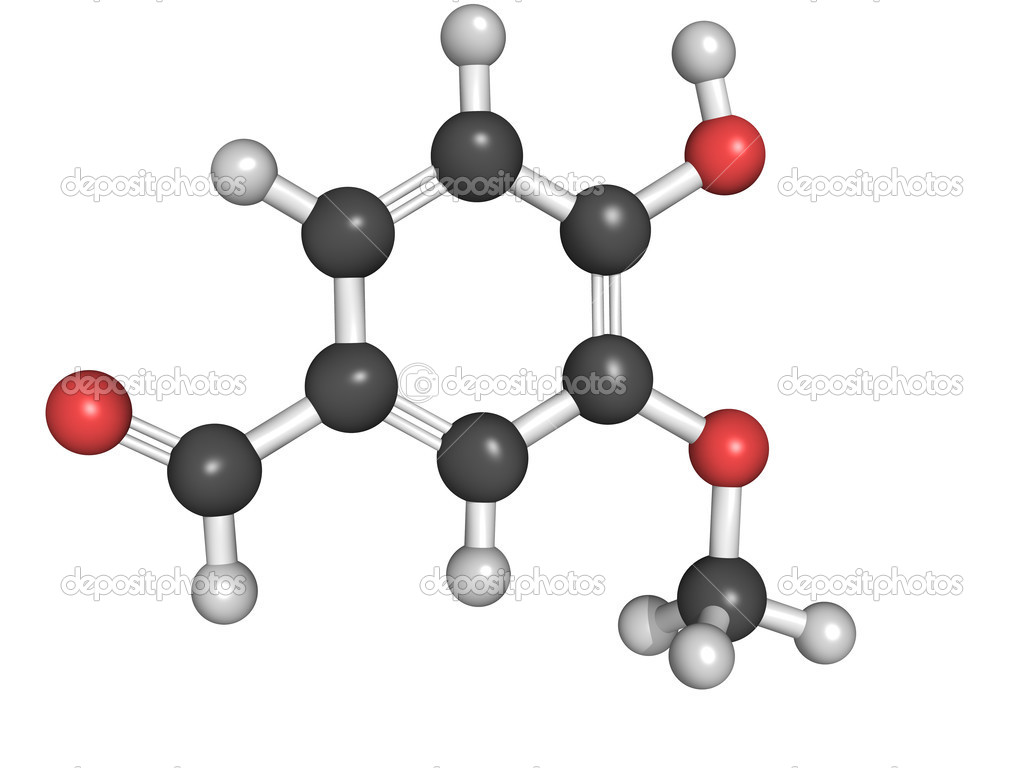 Chemical structure of Vanillin — Stock Photo © ibreakstock #33747237