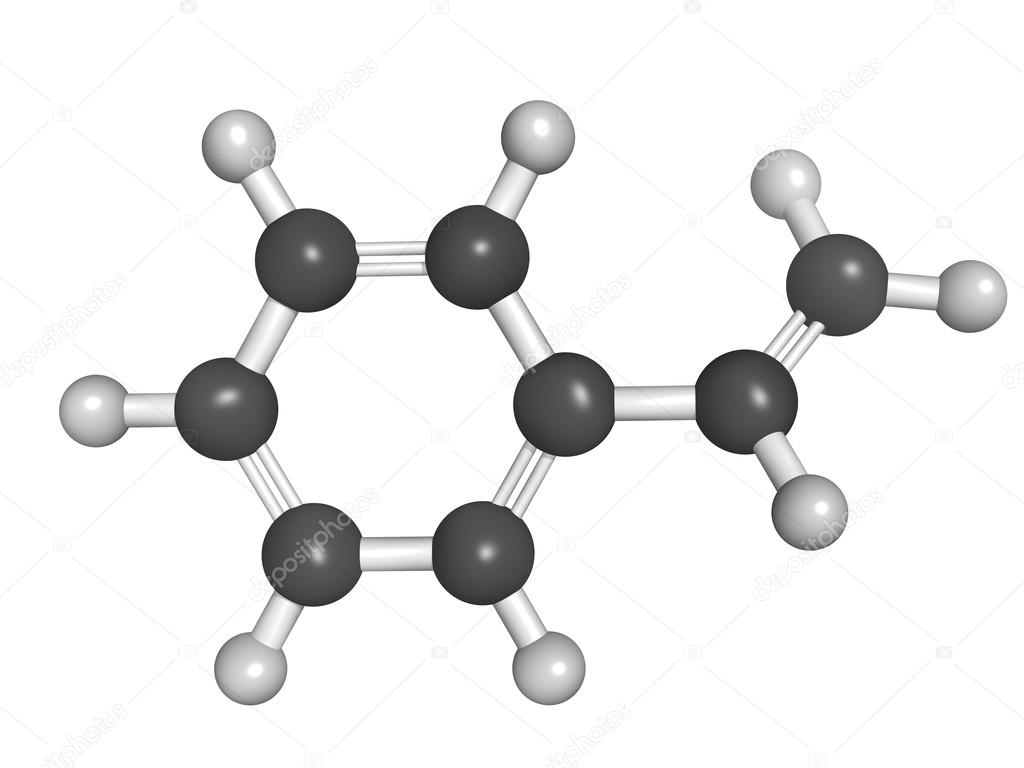 Estructura química del estireno 2022