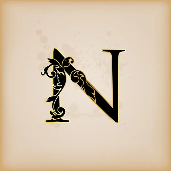 Vintage initials letter h — Stock Vector © pocike #12548265