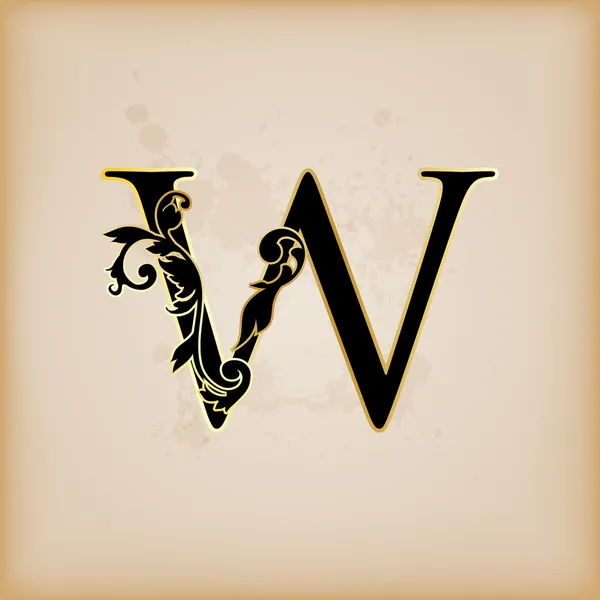 Vintage initials letter h — Stock Vector © pocike #12548265