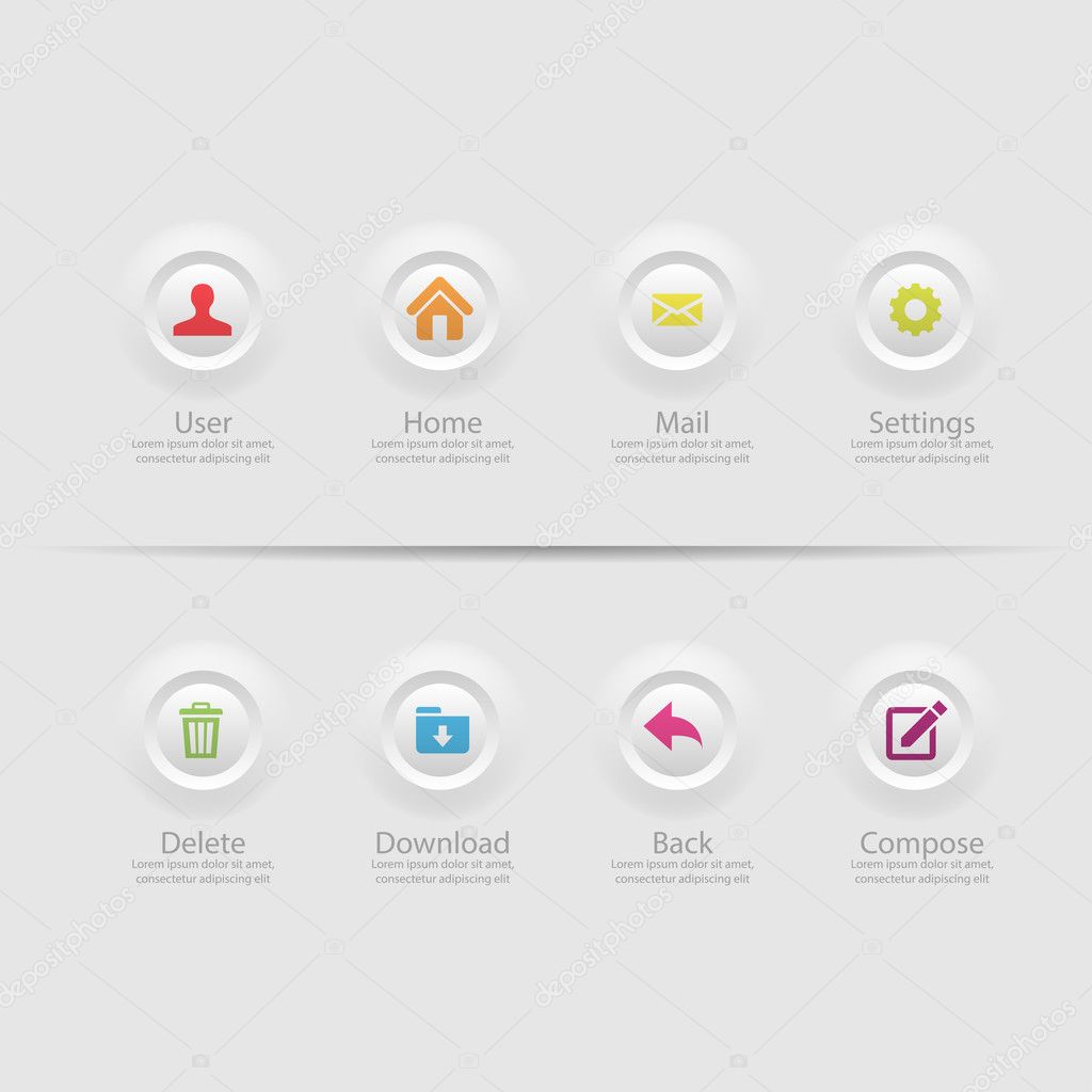 Web design Menu template — Stock Photo © pocike #27815403