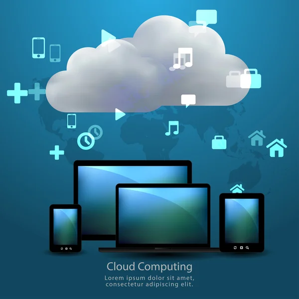 Cloud computing background Stock Photos, Royalty Free Cloud computing ...