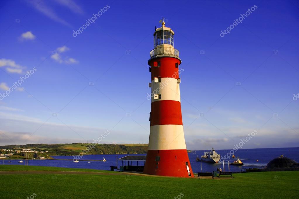 Colorful Lighthouse in Plymouth, Devon, England Stock Photo by ©samot ...