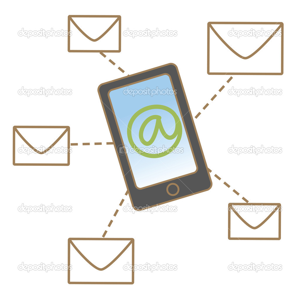 Mobile mail concept Stock Vector Image by ©FatimaJ #30453983