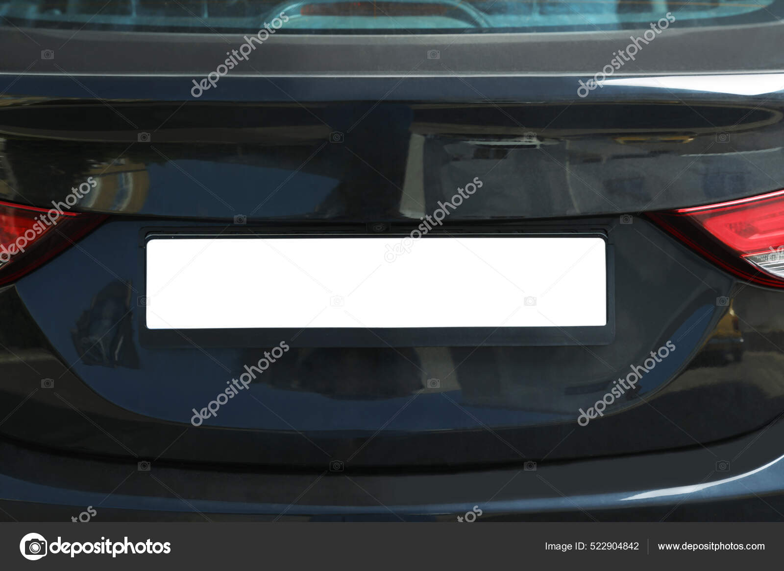 Closeup View Modern Car License Plate — Stock Photo © NewAfrica #522904842