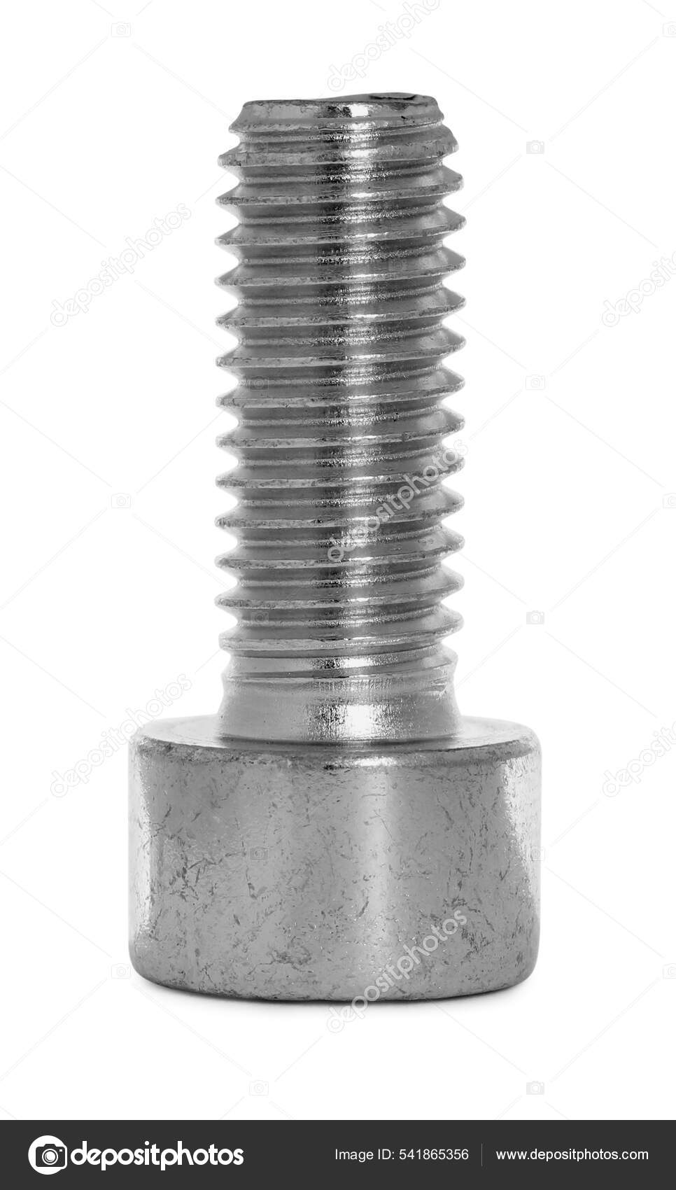 One Metal Socket Bolt Isolated White Stock Photo by ©NewAfrica 541865356