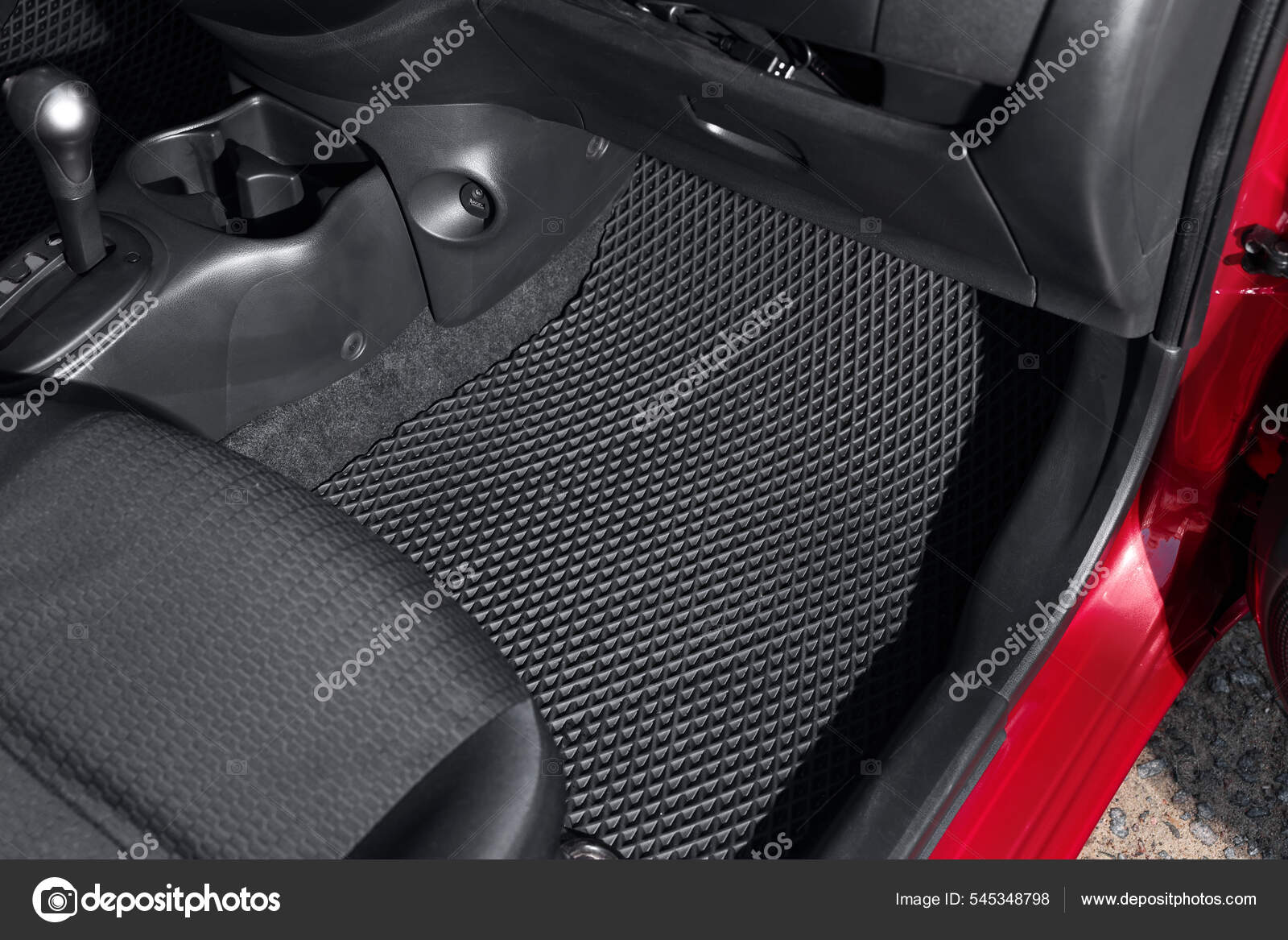 Black Rubber Car Floor Carpet Auto View — Stock Photo © NewAfrica ...