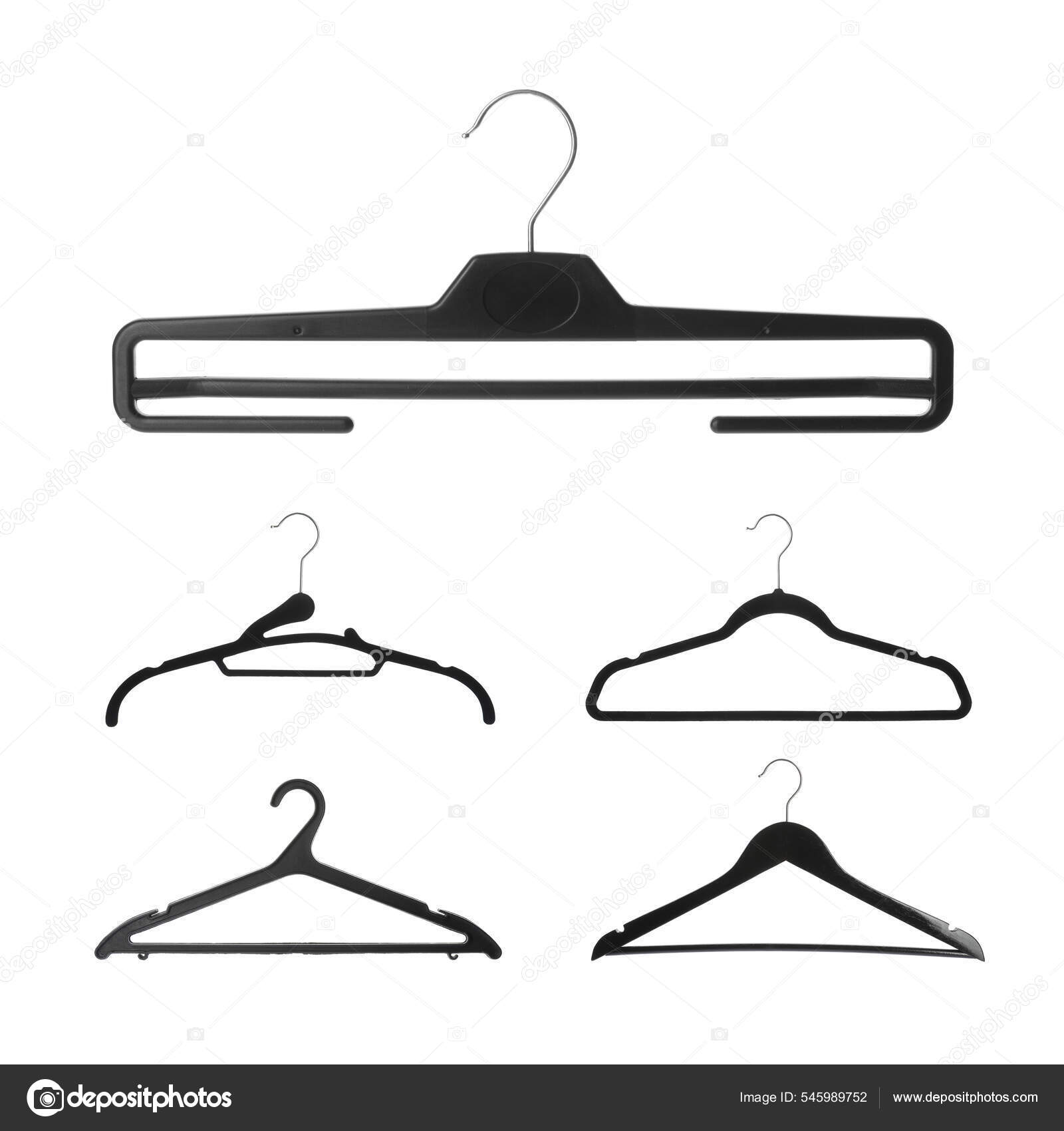 Set Different Empty Hangers White Background — Stock Photo © NewAfrica ...