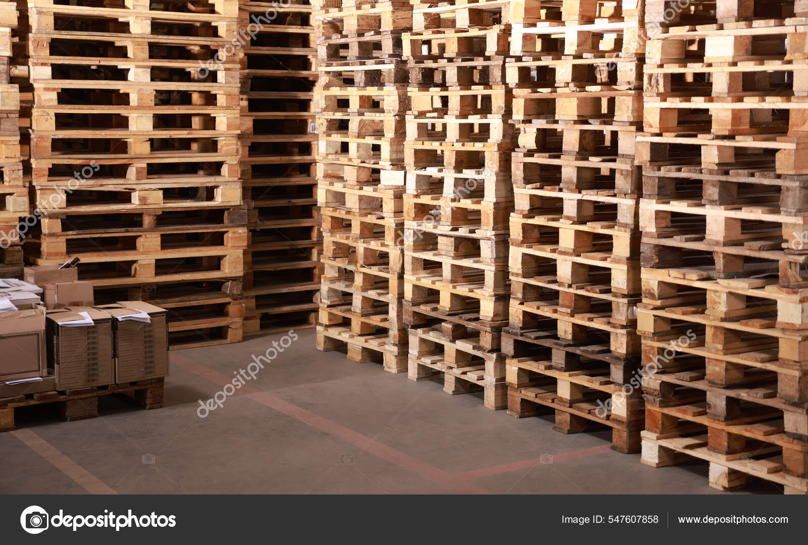 Skids In Warehouse Satck