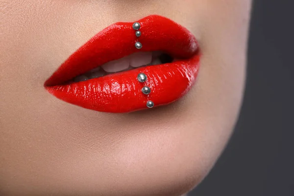 Permanent lip tattoo Stock Photos, Royalty Free Permanent lip tattoo ...
