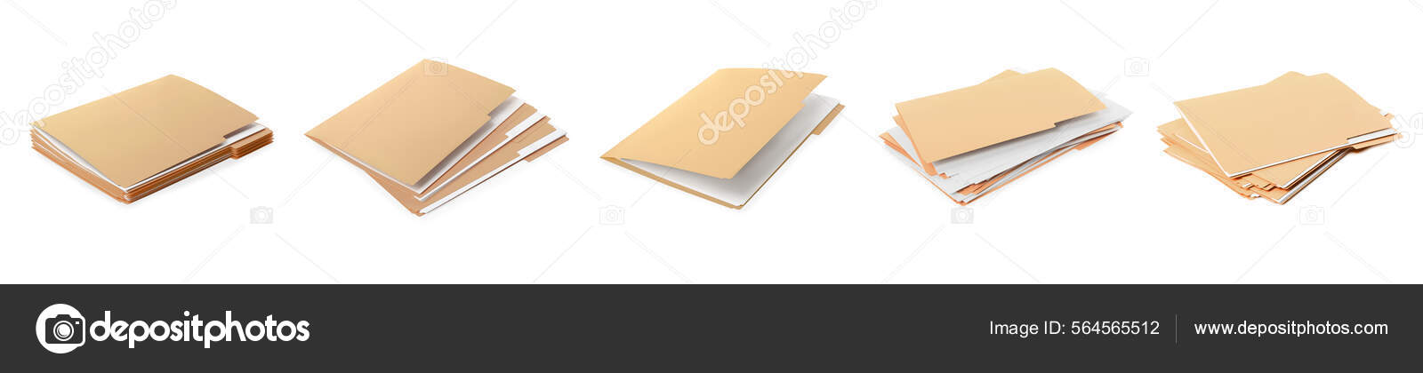 Set Files Documents White Background Banner Design — Foto © NewAfrica ...