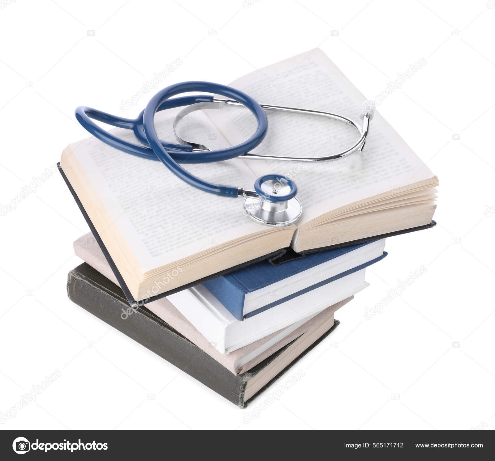 Stack Of Medical Textbooks