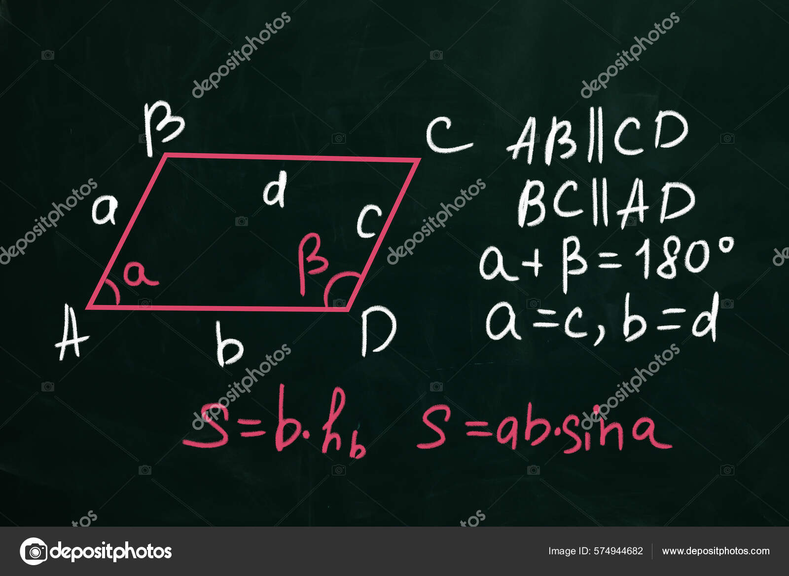 Rhombus Area Formula Calculator