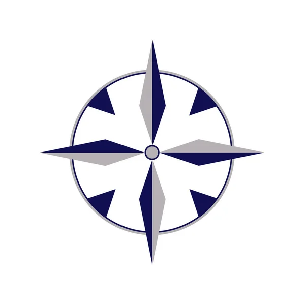 Blue Compass Rose Transparent
