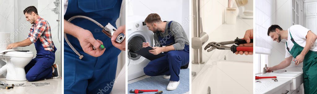 Collage plumbing Stock Photos, Royalty Free Collage plumbing Images ...