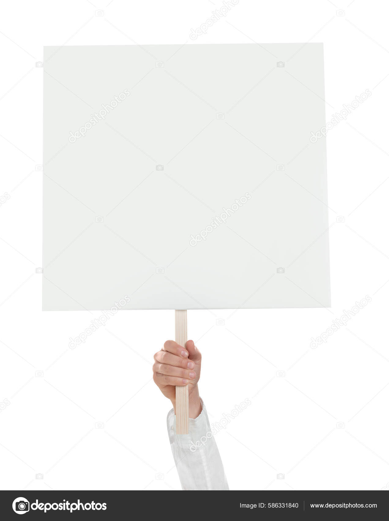 Empty Protest Sign