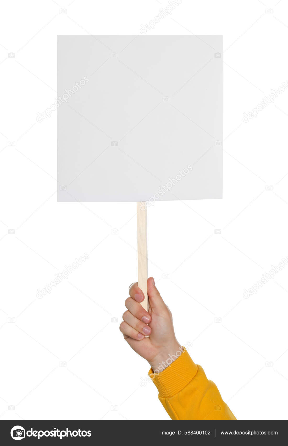 Blank Picket Sign