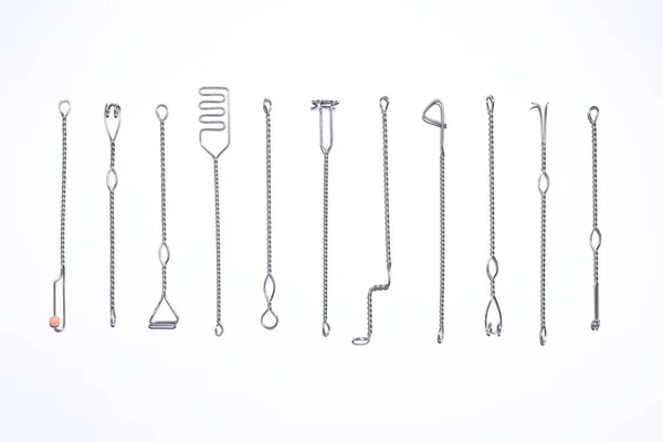 Set of logopedic probes for speech therapy on white background Stock ...