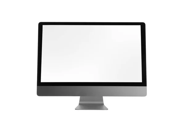 Computer Monitor Laptop Blank Screens White Background Mockup Design ...