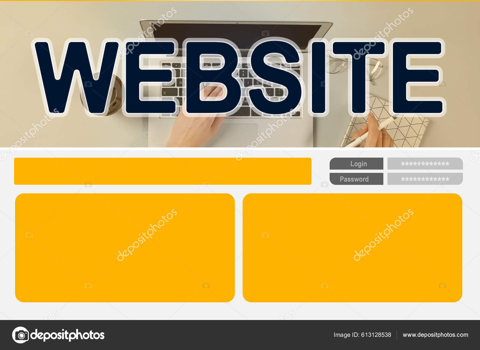 Website Template Space Design Illustration — Stock Photo © NewAfrica ...