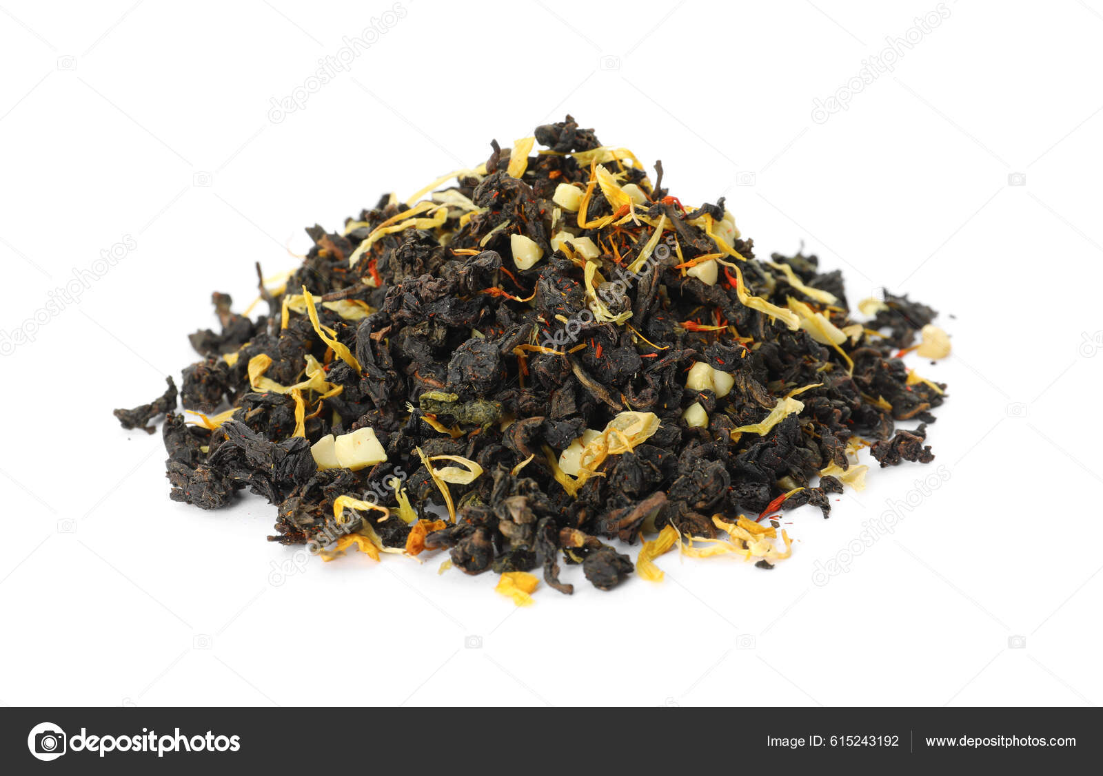Pile Aromatic Herbal Tea Isolated White — Stock Photo © NewAfrica ...