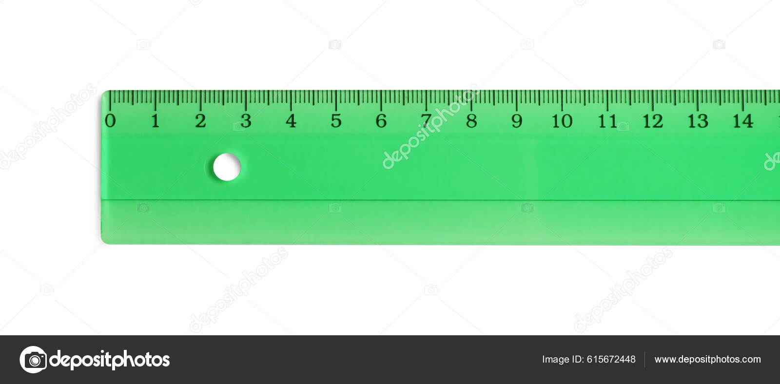 Lineal Mit Längenmarkierung Isoliert Auf Weiß Ansicht Von Oben ...