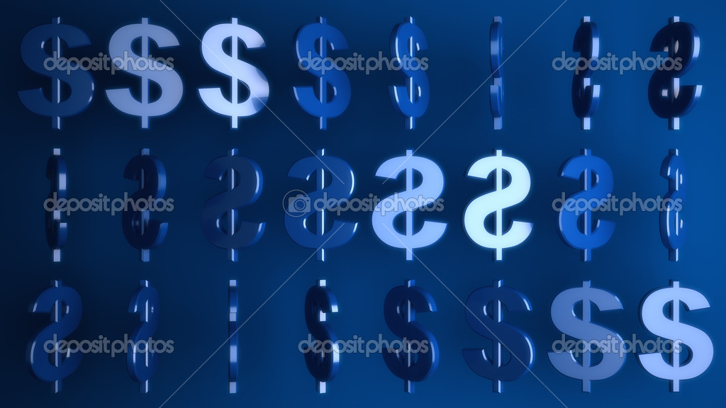 Dollar signs Stock Photo by ©selensergen 13782412